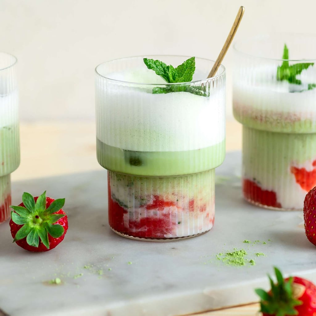 Matcha-Erdbeer-Latte