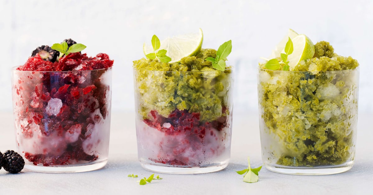 Recette: Duo de granité citron vert-basilic et mûres | Migros iMpuls