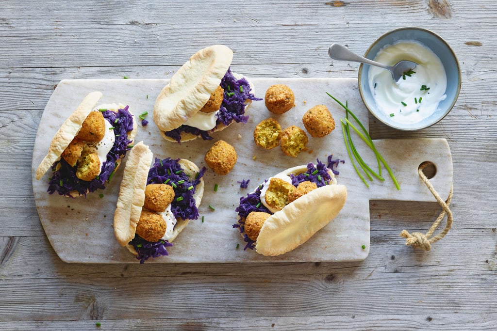 Ricetta: Pane pita con falafel e cavolo rosso | Migros iMpuls