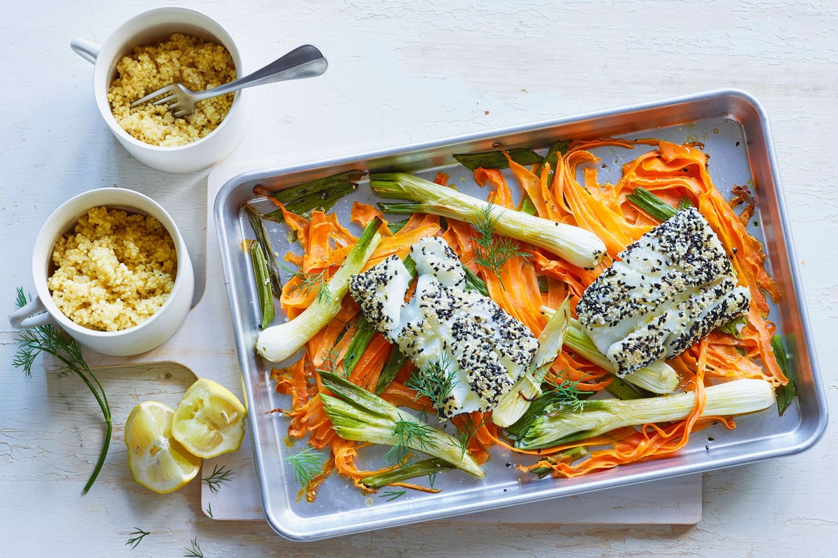 Rezept: Dorschfilet mit Sesam und Hirse | Migros iMpuls
