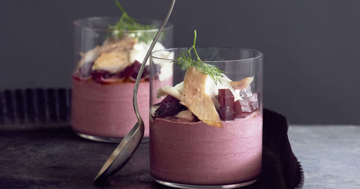 Mousse de betteraves rouges et truite fumée | Recette
