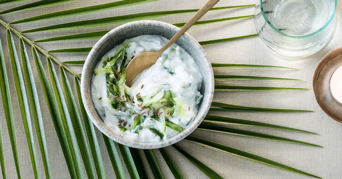 Raïta au concombre et à la noix de coco | Recette