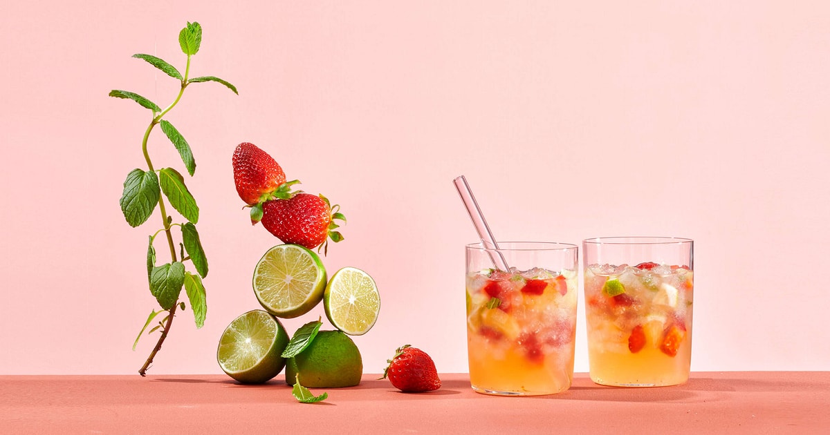 Punch au mojito et aux fraises | Recette