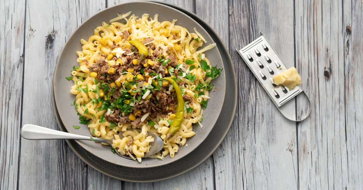 Cornettes à la viande hachée avec maïs et cheddar | Migusto