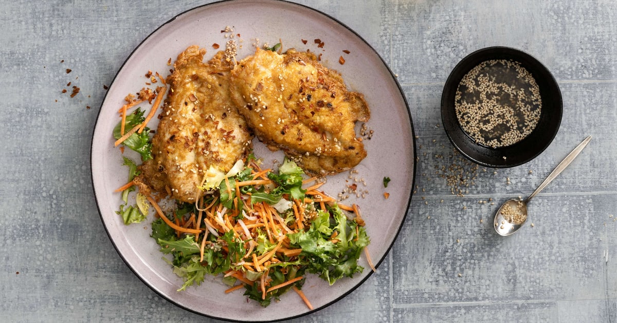 Piccata di pollo con insalata asiatica | Ricetta