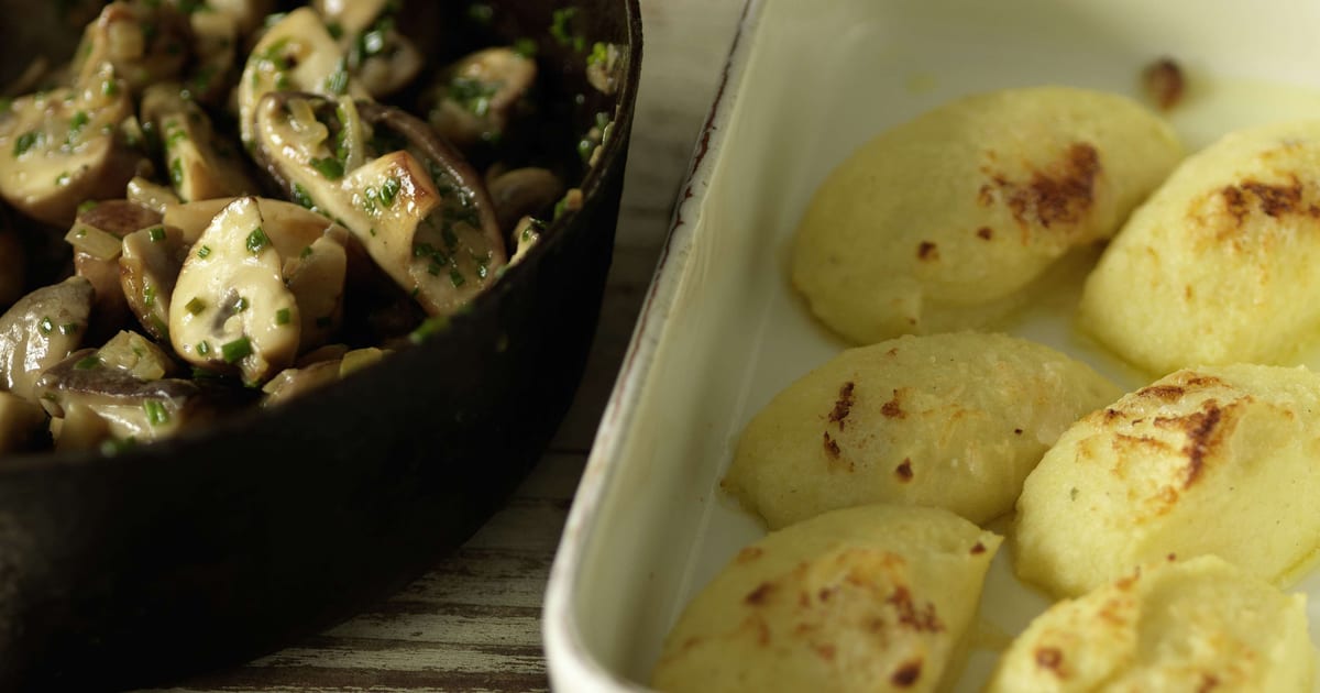 Griessnocken mit Pilzen | Rezept