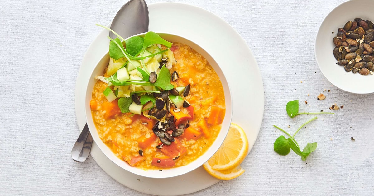 Salziger Kürbis-Porridge | Rezept