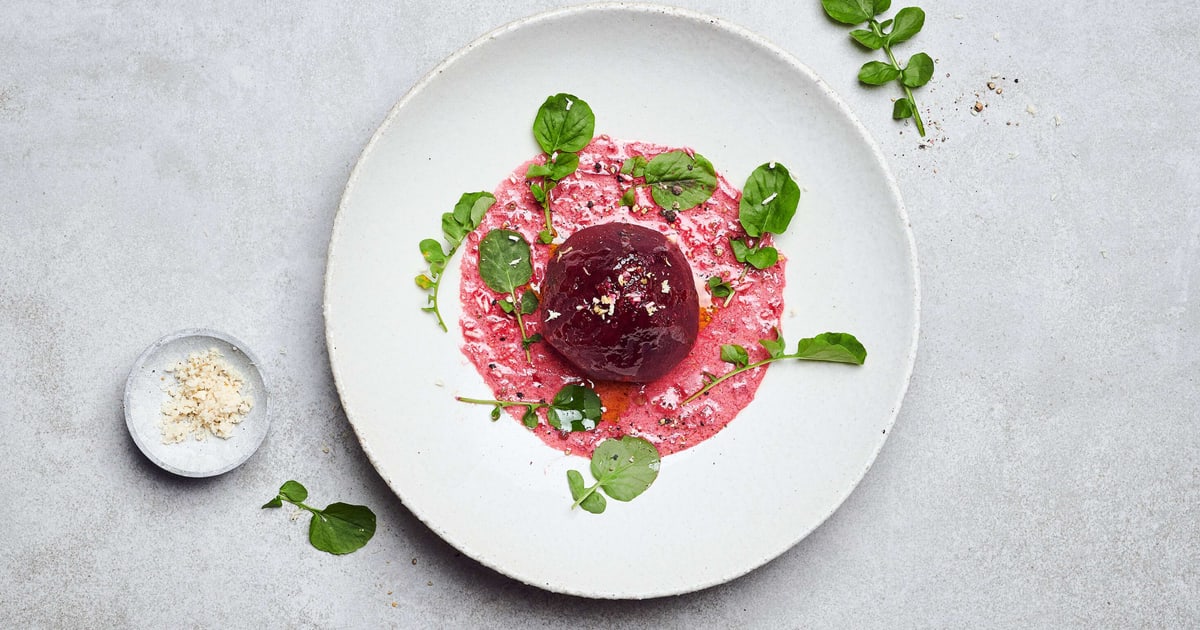 Betteraves rouges au raifort avec cresson | Recette