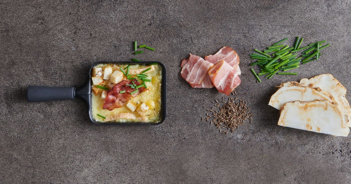 Raclette mit Speck-Sellerie-Topping | Rezept