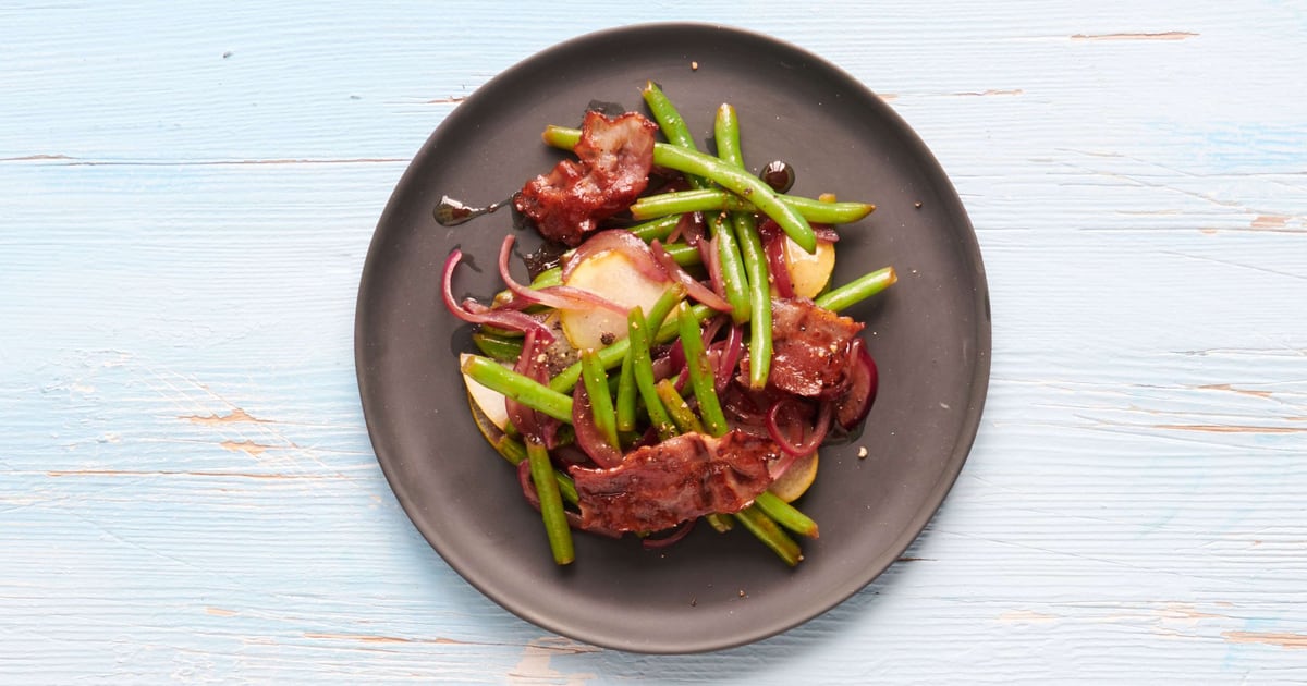 Salade de haricots verts au lard et aux poires | Migusto