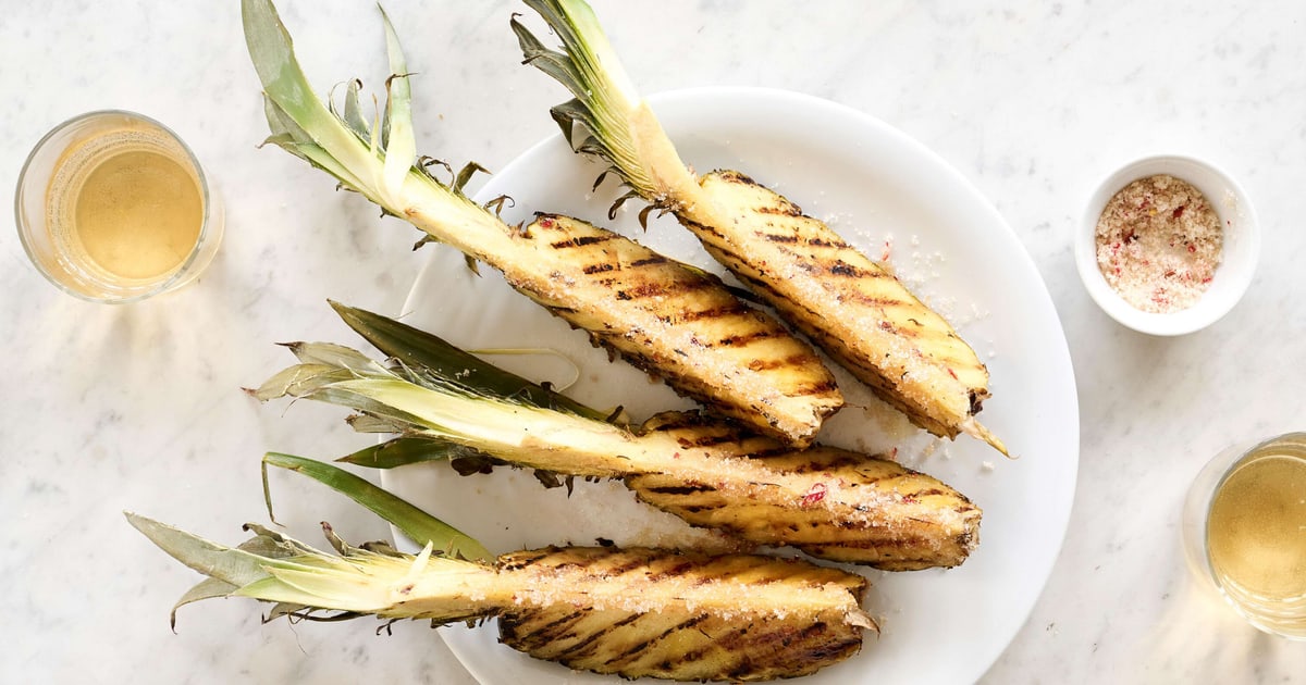Ananas au piment sur le gril | Recette