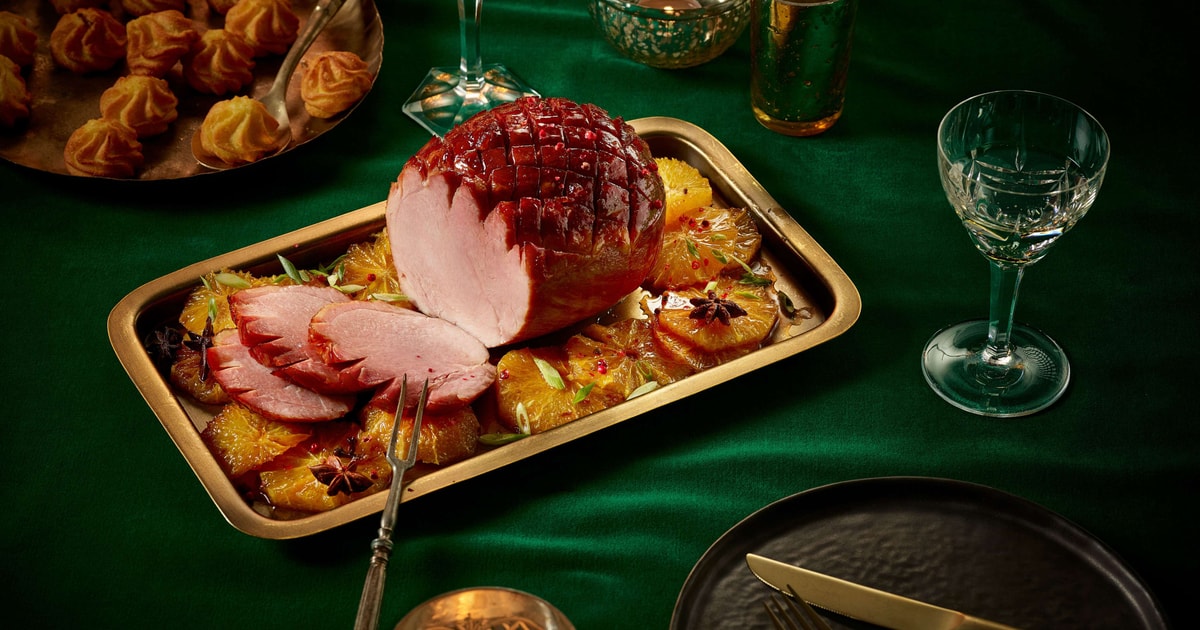 Glasiertes Schinkli mit Orangen | Rezept