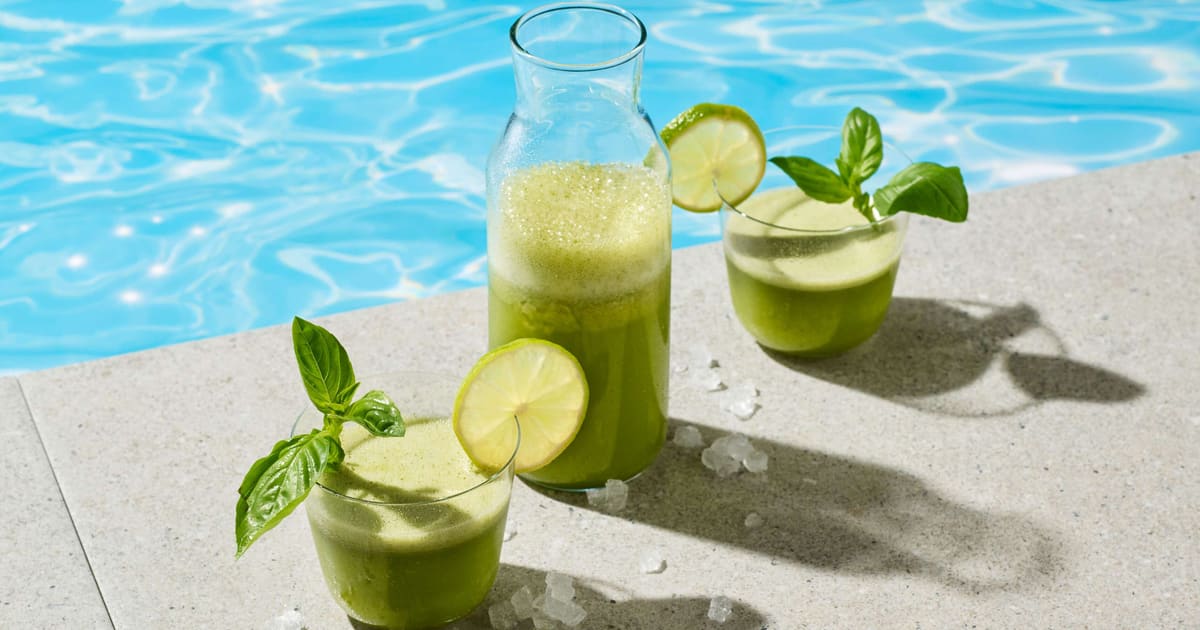 Limonade aux herbes avec eau de coco | Recette
