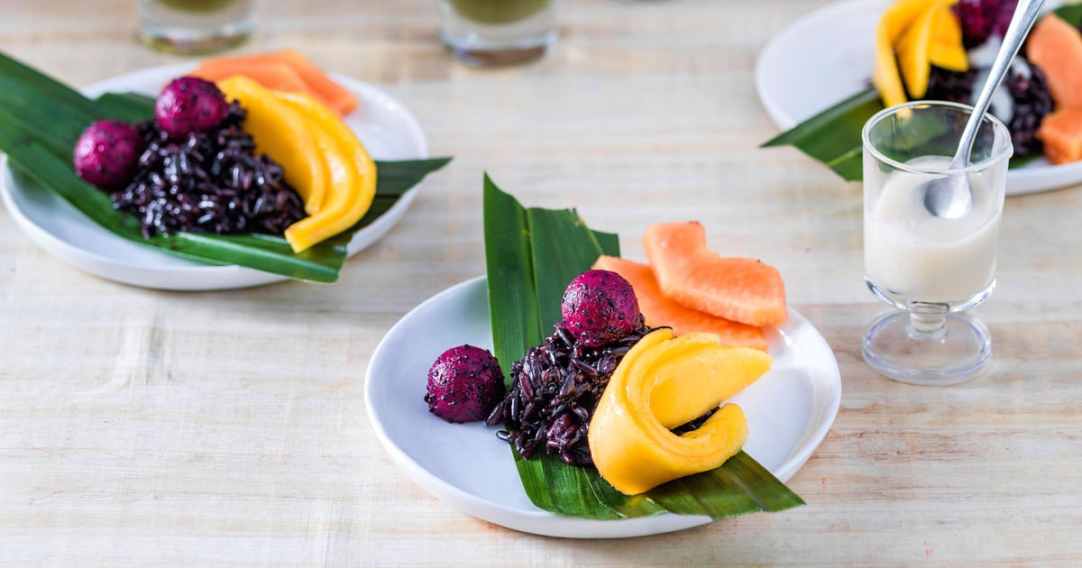 Riz collant avec fruits exotiques | Migusto