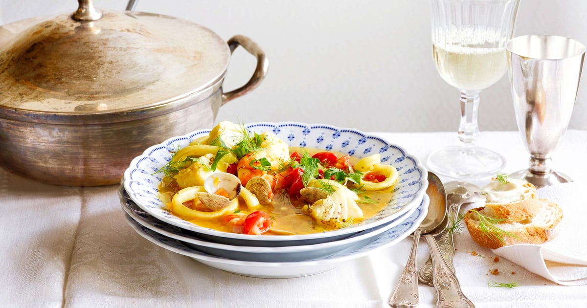 Fischsuppe mit Safran | Rezept