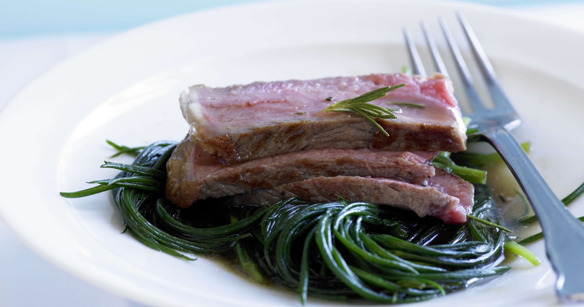 Bifteck à la florentine sur barba di frate au miel | Recette