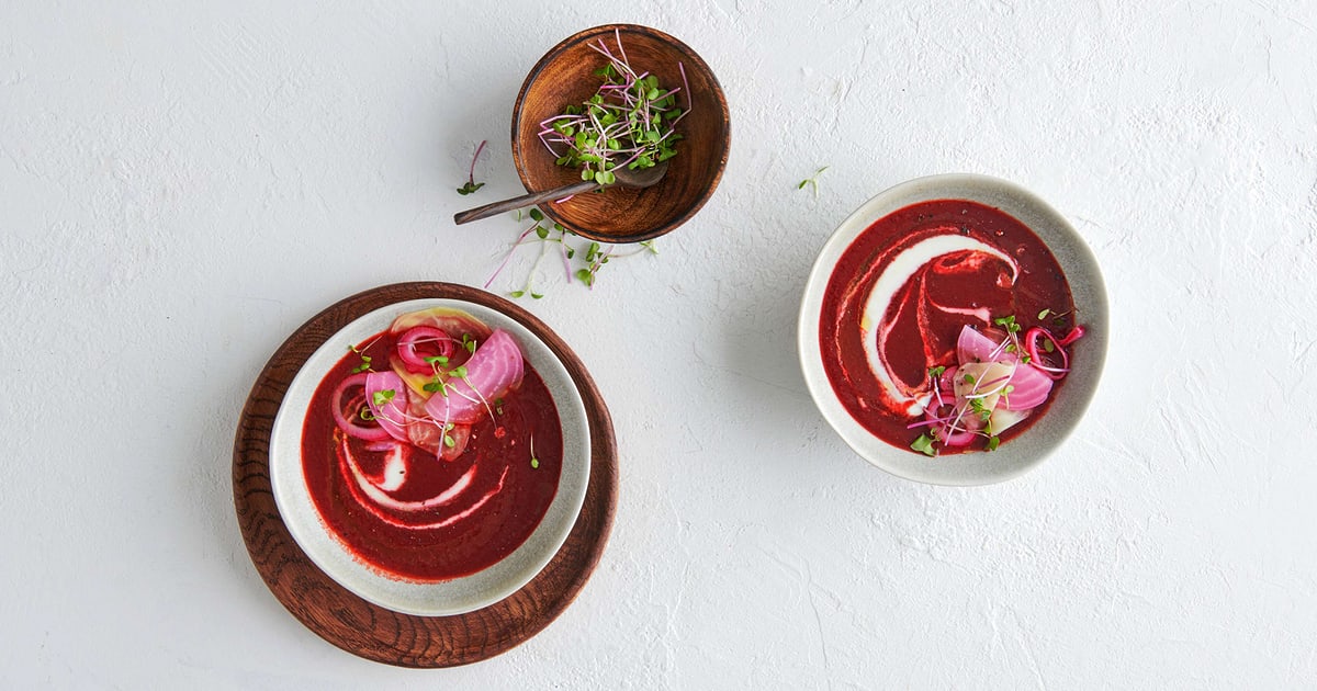 Soupe de betterave rouge avec pickles | Recette