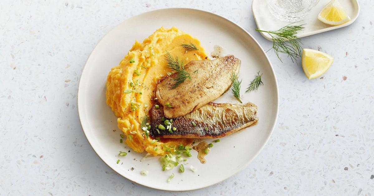 Felchenfilet auf Rüeblistock | Rezept