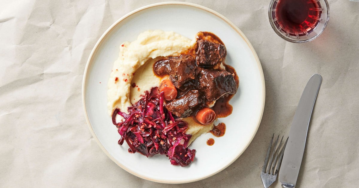 Ragoût de sanglier avec chou rouge aux fruits | Recette