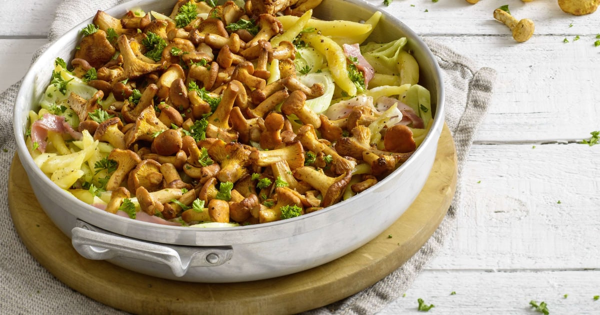 Padellata di gallinacci e porri | Ricetta