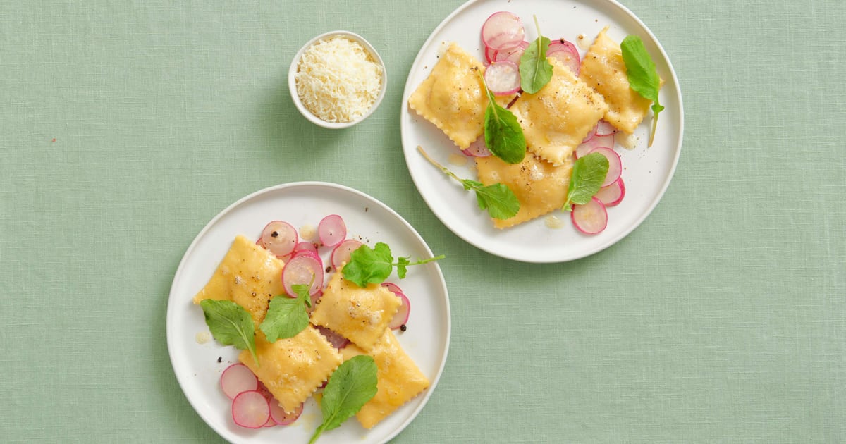 Ravioli und Radieschen | Rezept