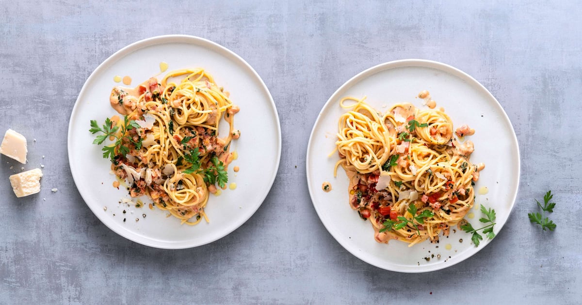 Spaghetti alle cinque P | Recette