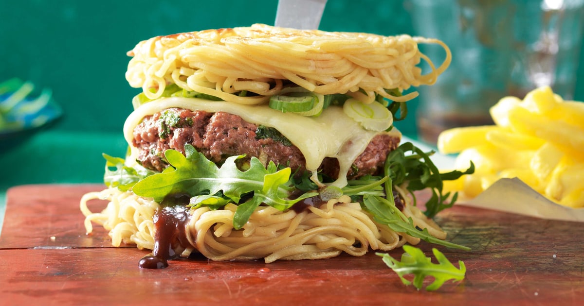 Mie-Noodle-Burger | Rezept