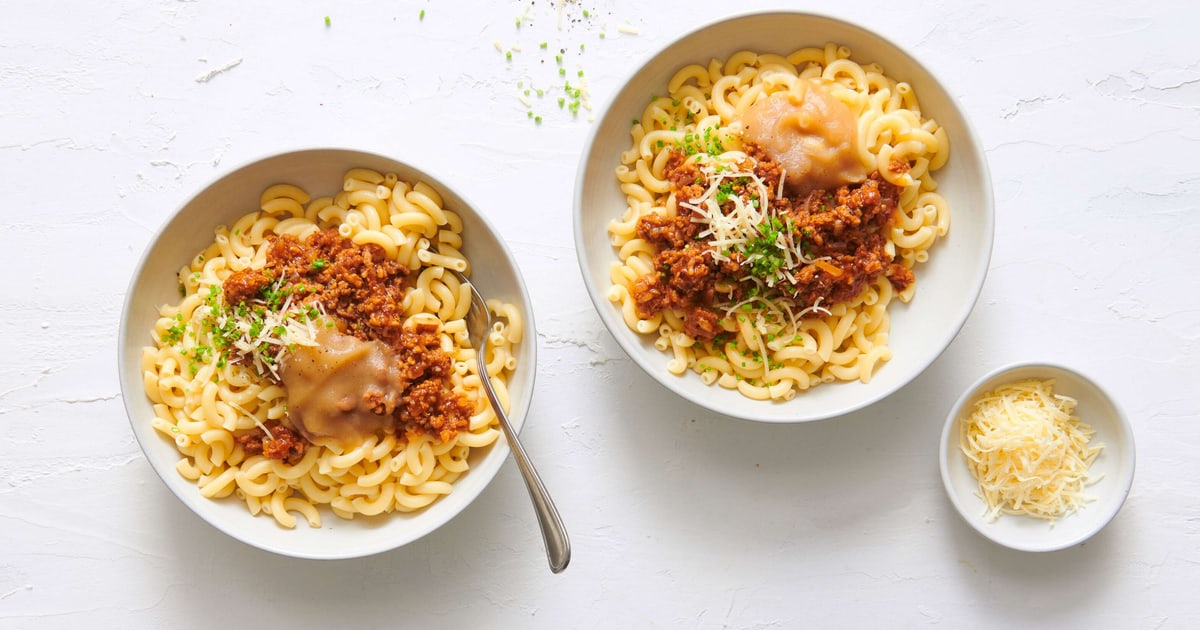 Veganes Gehacktes mit Hörnli | Rezept