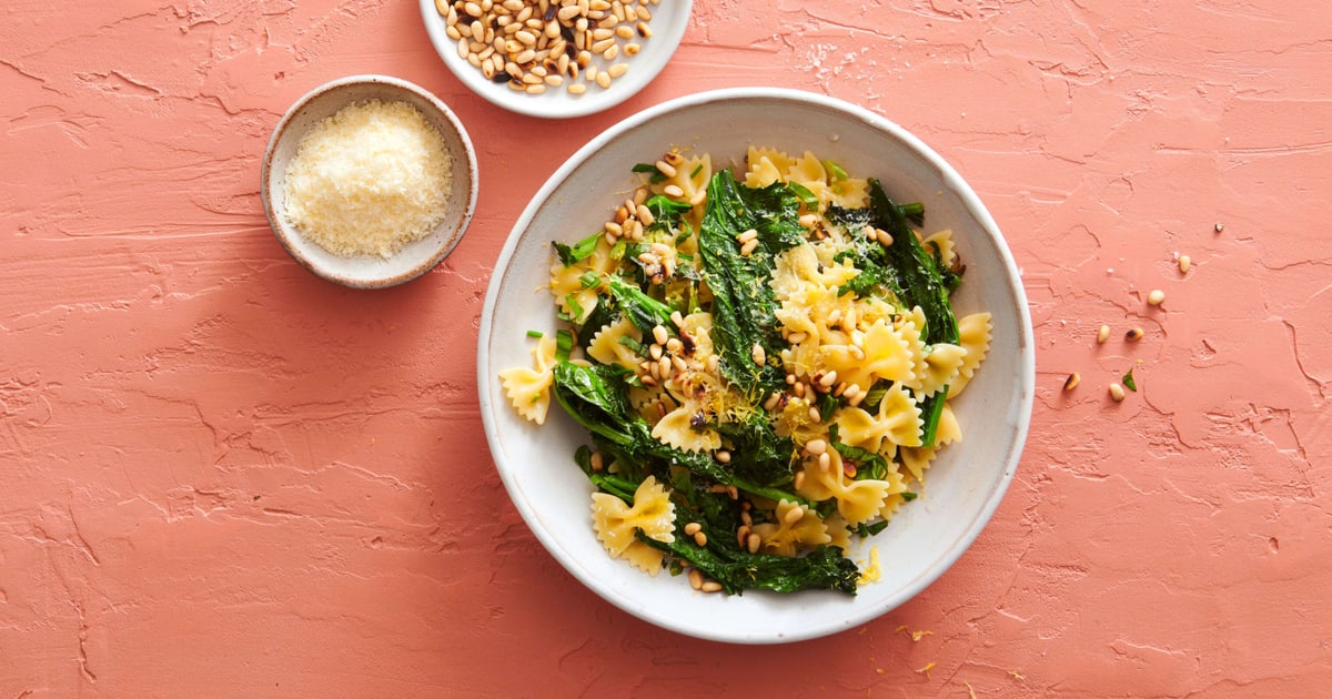 Pasta mit Cime di rapa und Zedernkernen | Rezept