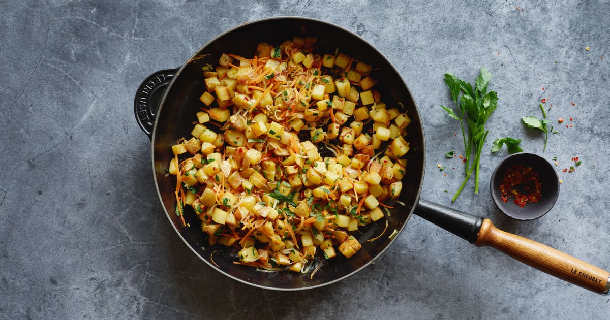 Pommes rissolées mit Gemüse | Rezept