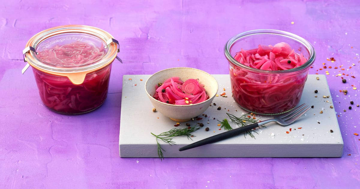Pickles d'oignons rouges | Recette