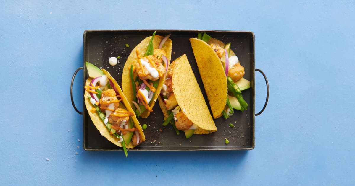 Tacos au chou-fleur et pois mange-tout | Recette