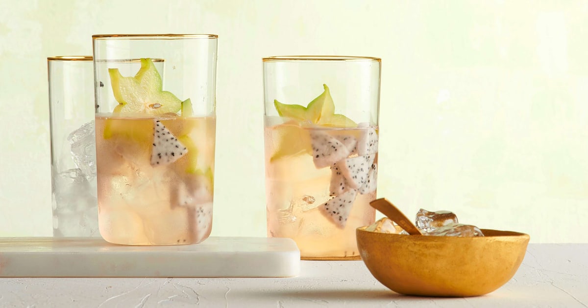Exotische Fruchtbowle mit alkoholfreiem Rosé | Rezept