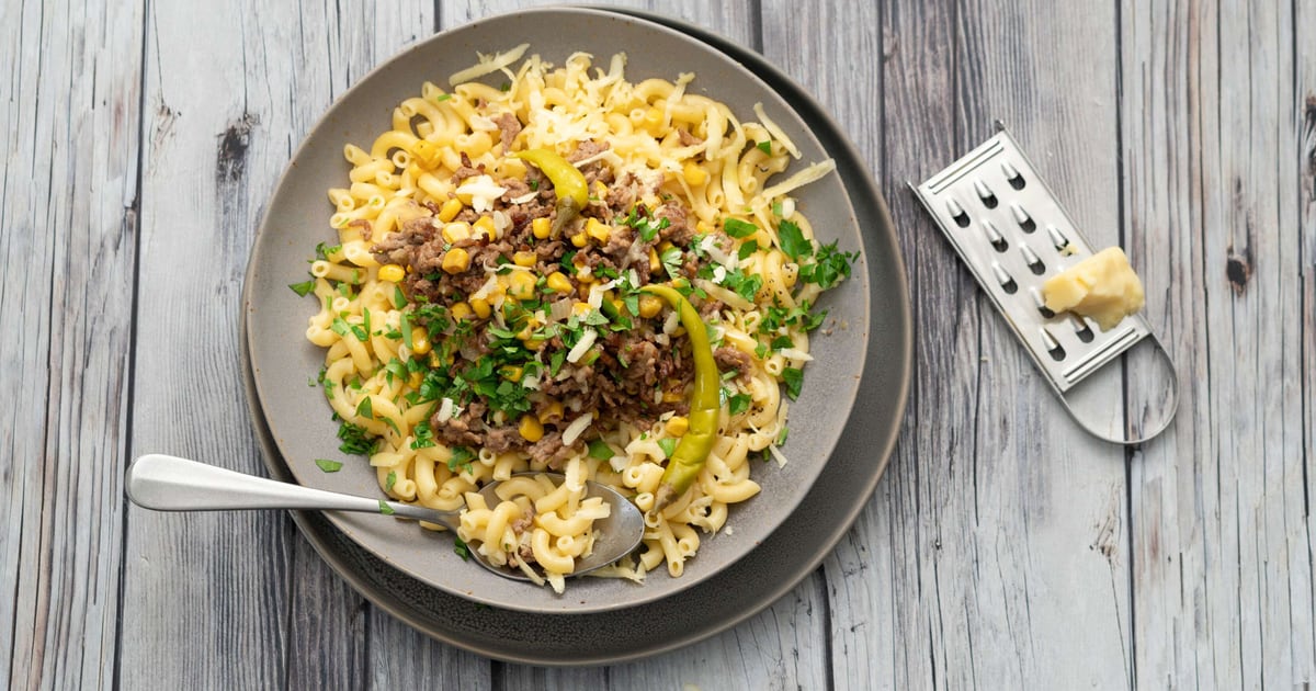 Gehacktes mit Mais und Cheddar | Rezept
