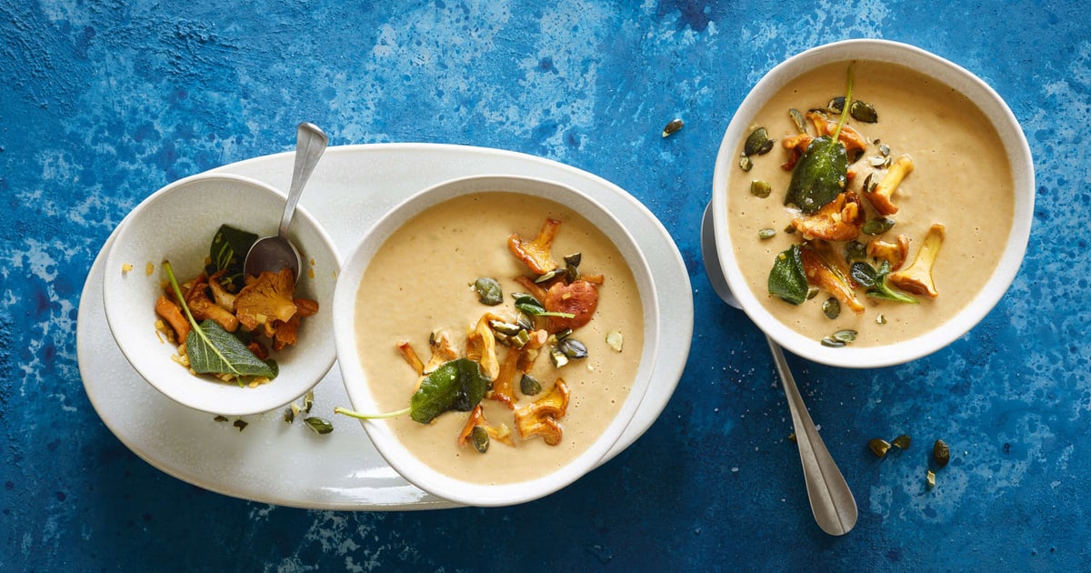 Crema di gallinacci con topping | Ricetta