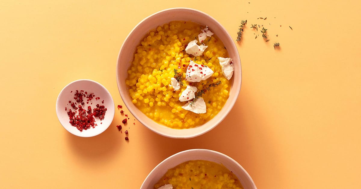 Fregola sarda à la sauce au maïs | Recette