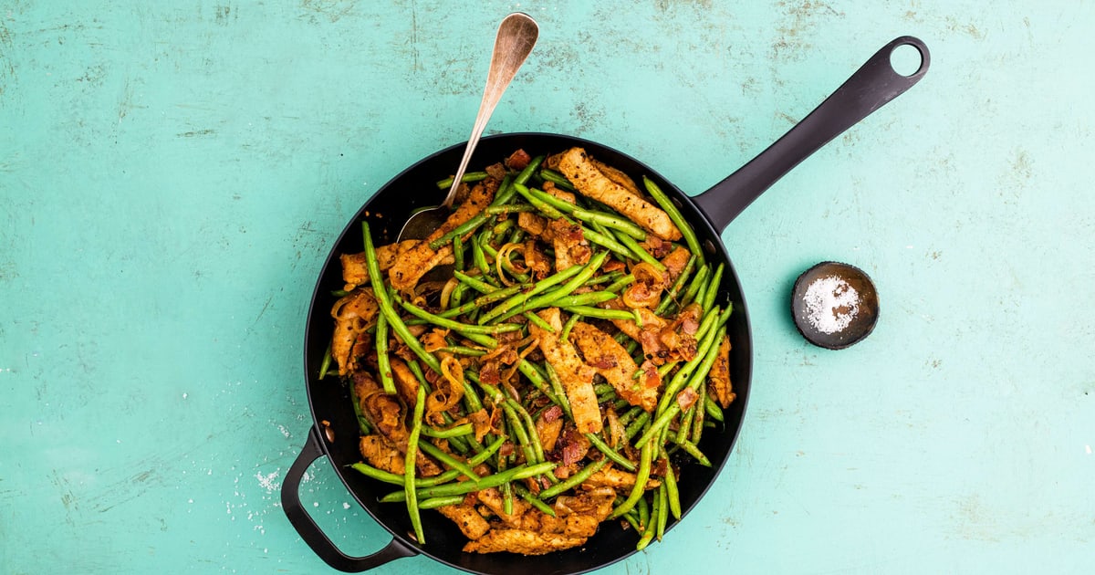 Poêlée de haricots au lard | Recette