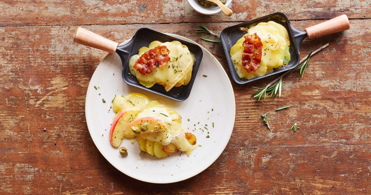 Raclette au poêlon avec pomme | Recette