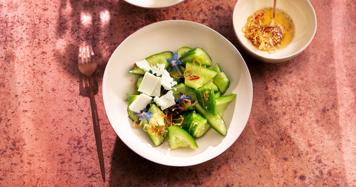 Salade de concombre piquante | Recette