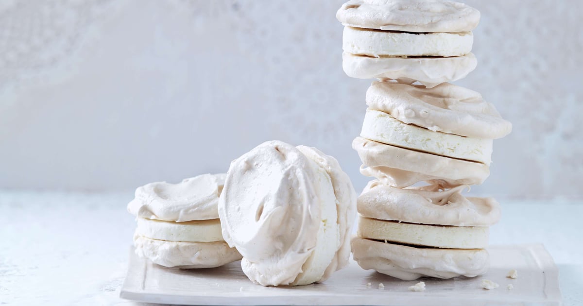 Meringues avec glace à la double crème | Recette