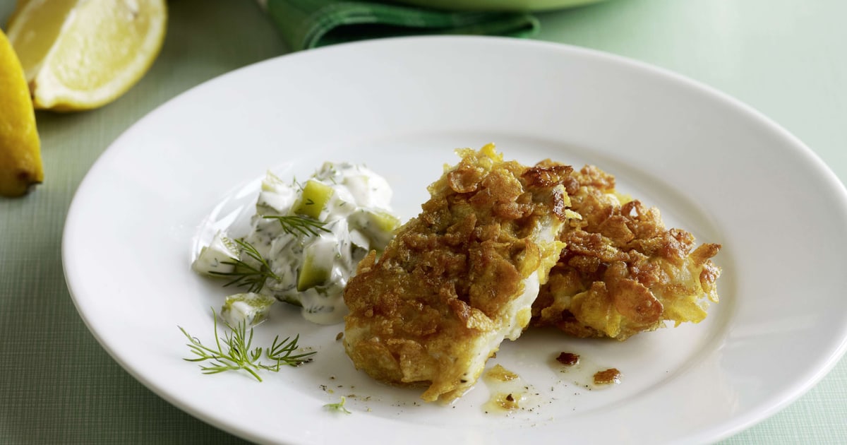Nuggets de poisson enrobés de panure aux corn-flakes | Migusto