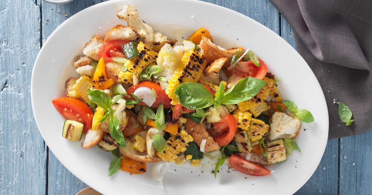 Grillgemüse-Panzanella | Rezept