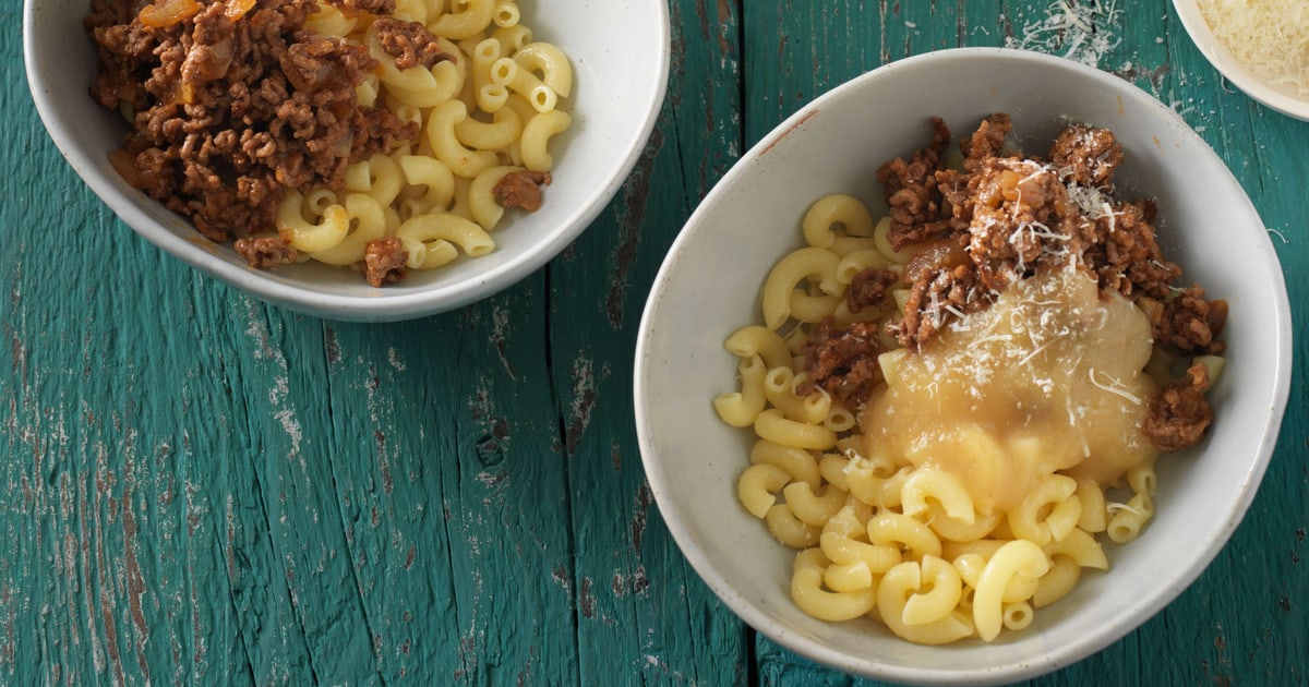 Gehacktes mit Hörnli und Apfelmus | Rezept