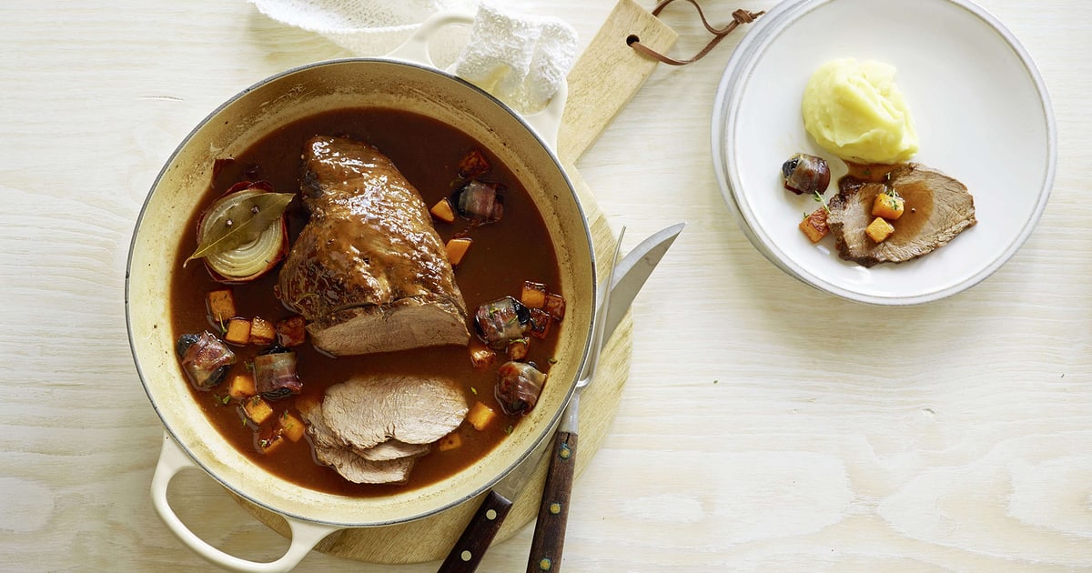 Spalla di manzo con prugne all’aceto balsamico | Ricetta