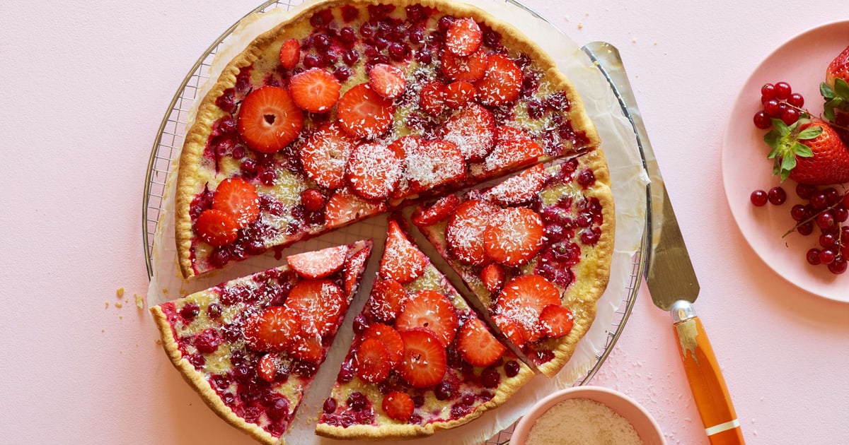 Tarte aux groseilles rouges et aux fraises | Recette