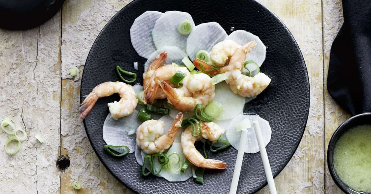 Radis long avec crevettes | Recette