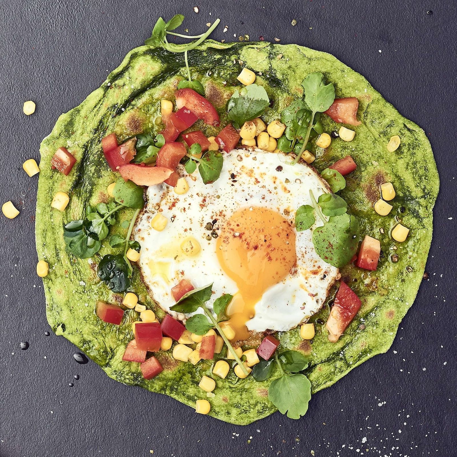 Orange Tortilla mit Poulet und Mozzarella | Migusto