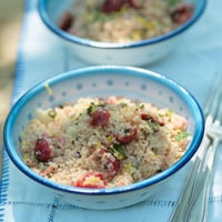 Couscous aux fines herbes, au melon et à la pastèque | Recette