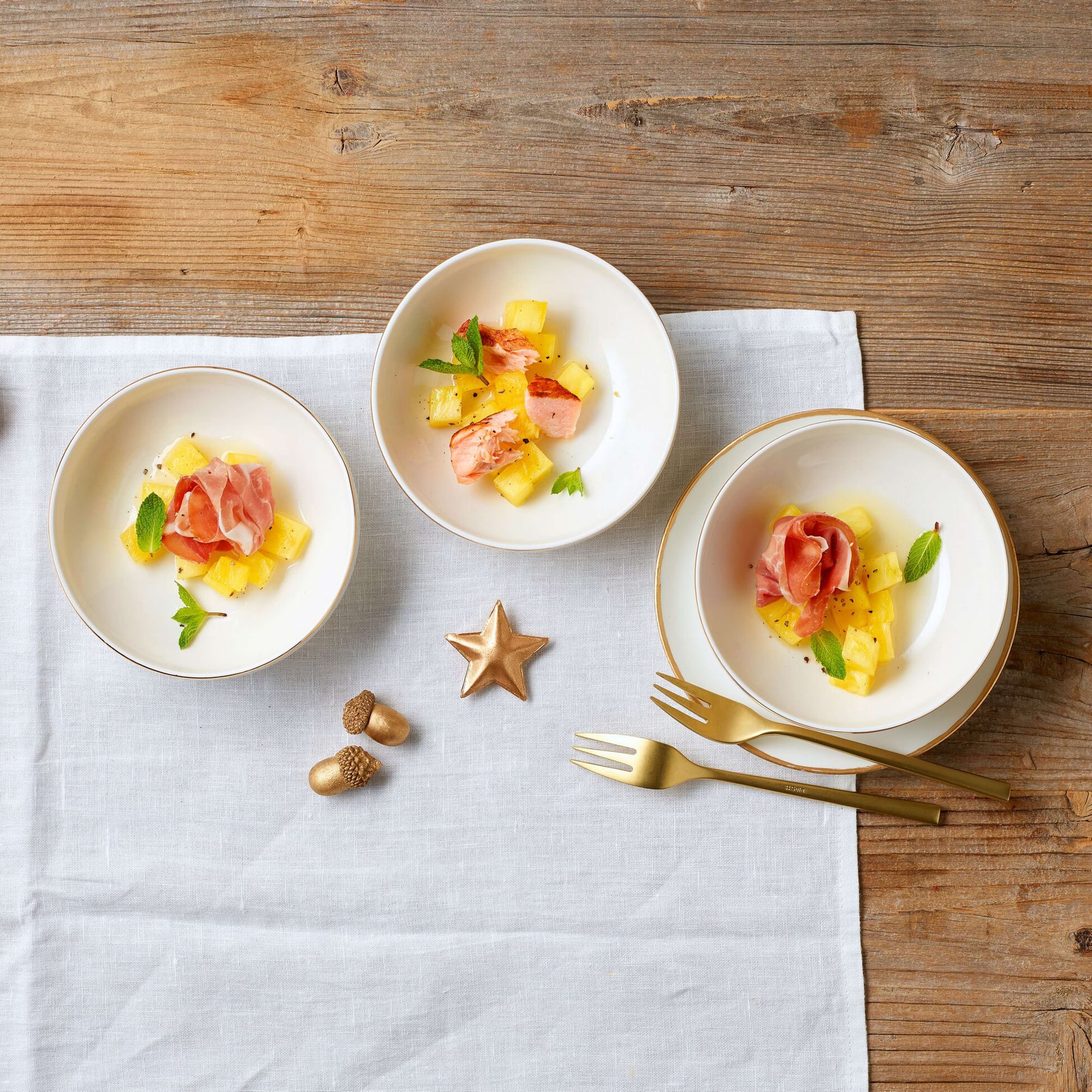 Brochettes d’ananas et jambon de Parme | Recette