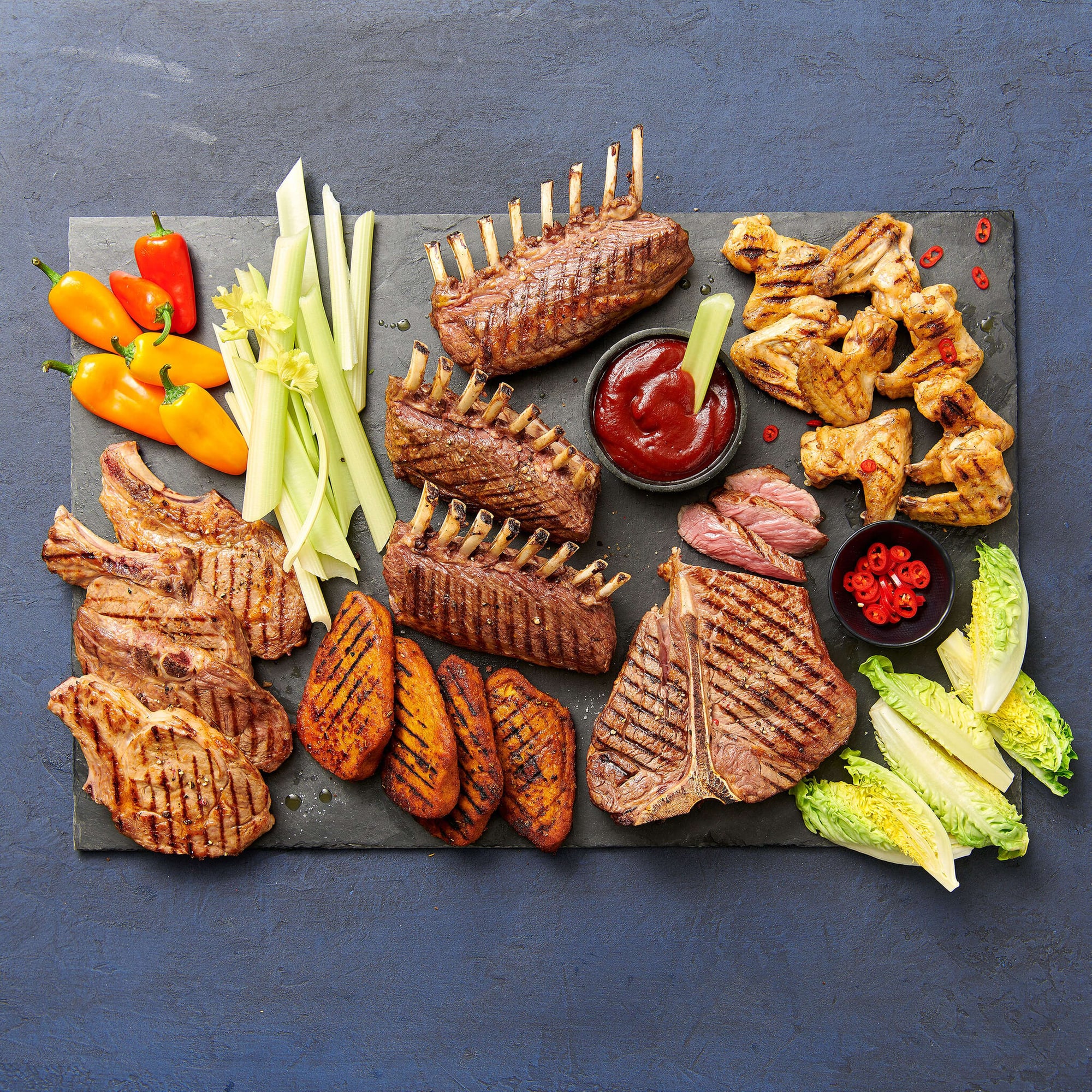 Entrecôte grillée avec laitue romaine | Recette